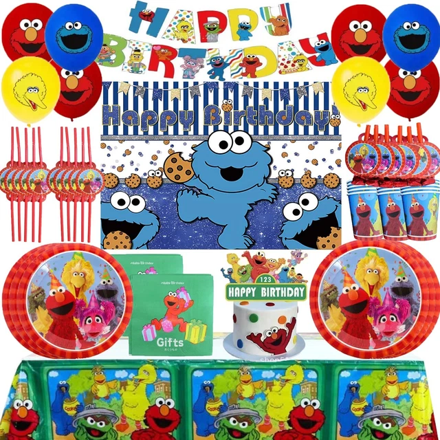 SESAME STREET PARTY Supplies Balloons Kids Birthday Decorations ...