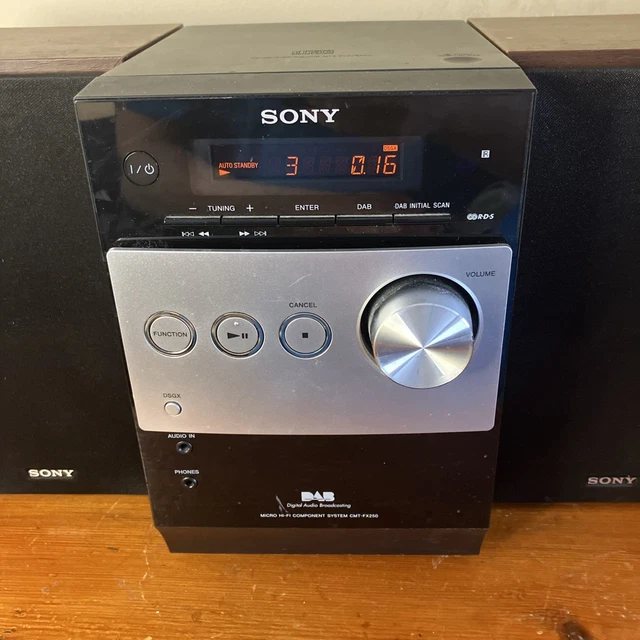 VINTAGE SONY MICRO Hi-Fi System with Digital Radio Remote Black Tested ...