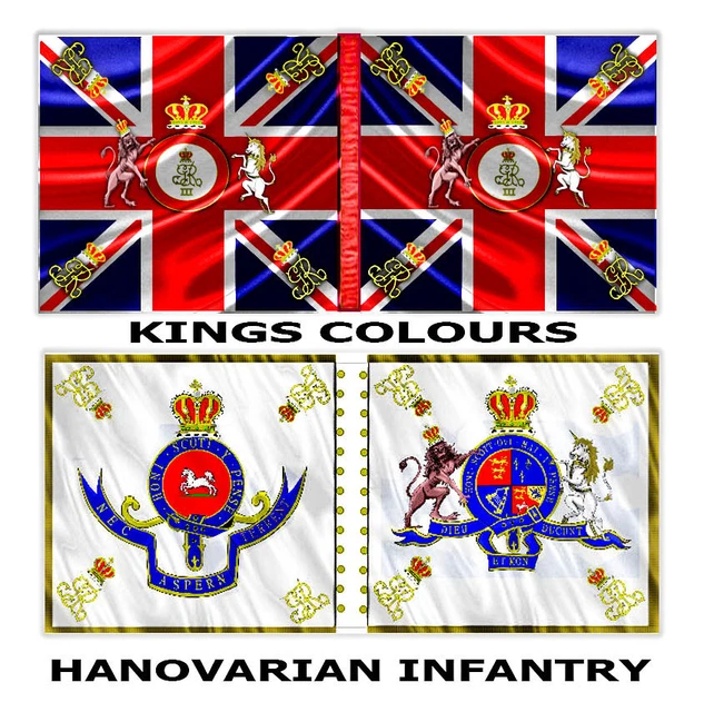 NAPOLEONIC HANOVARIAN INFANTRY with kings colours 28mm EUR 6,98 ...