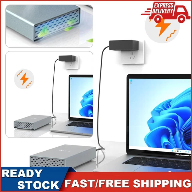 DUAL BAY ENCLOSURE USB-C 10Gbps NVME Cloner Dock External Hard Drive ...