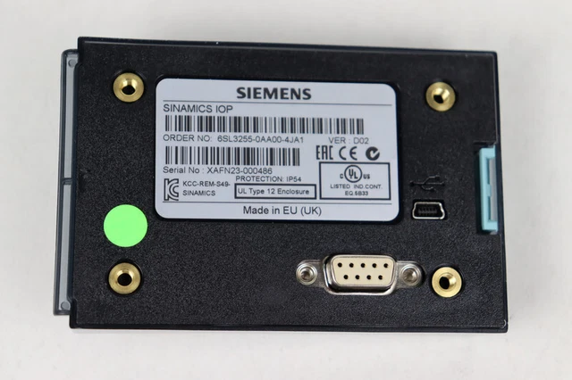 SIEMENS SINAMICS IOP 6SL3255-0AA00-4JA1 VER: D02 NEUWERTIG EUR 109,00 ...