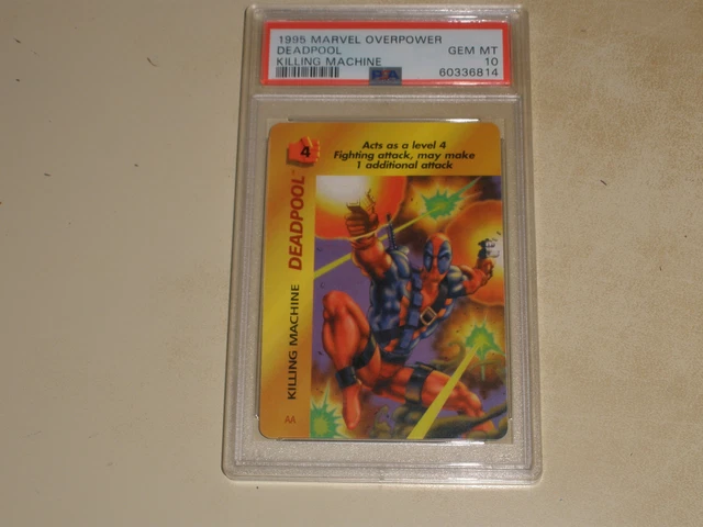 1995 MARVEL OVERPOWER Deadpool Killing Machine PSA 10 EUR 0,91 ...