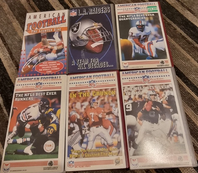 NFL VHS X6 American Football Best Ever Teams Quarterbacks Retro Vestron ...
