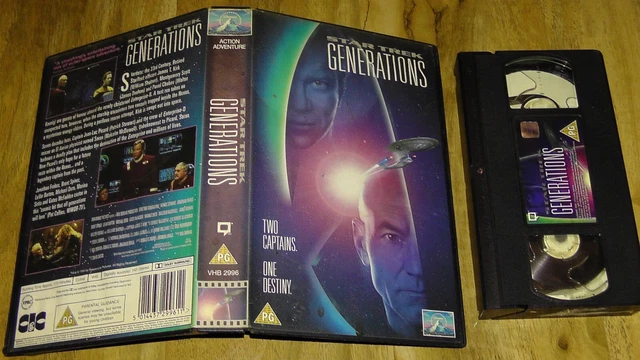 STAR TREK GENERATIONS VHS Video Big Box Ex Rental Cert CIC £4.99 ...
