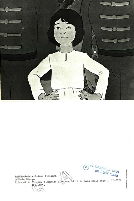 PHOTO ORIGINAL ARCHIVE Rai Tv-Movie Cartoon " Mattia And L' Goose ...