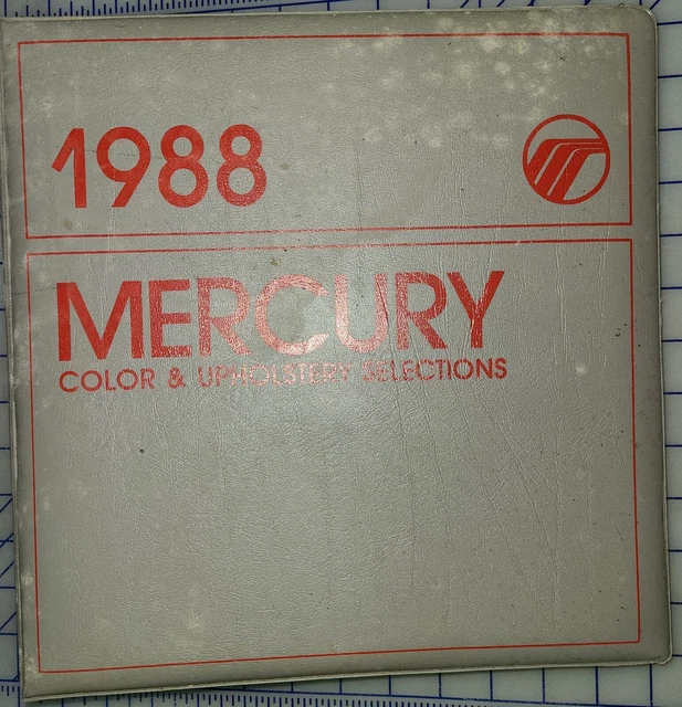 1988 MERCURY COLOR and Trim Selections Dealer Album £36.71 - PicClick UK