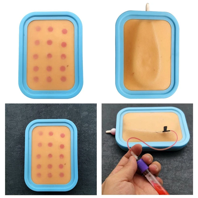 SILICONE SPONGE INTRADERMAL Injection Training Pad Practice Pad Like ...