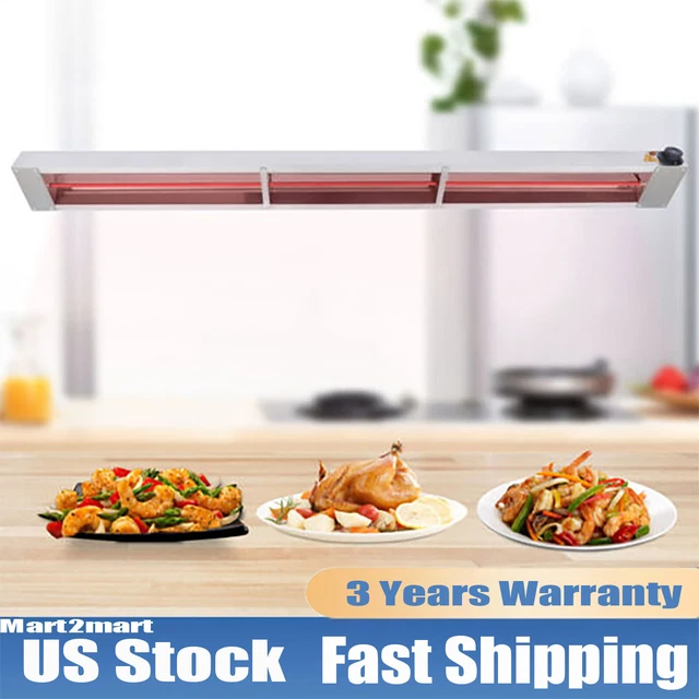 FOOD HEAT LAMP Overhead Food Warmer Commerical Infrared Strip Heater ...