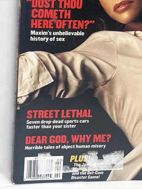 MAXIM MAGAZINE FEBRUARY 2001 Denise Richards Monica Bellucci Matthew McConaughey £1.58 - PicClick UK