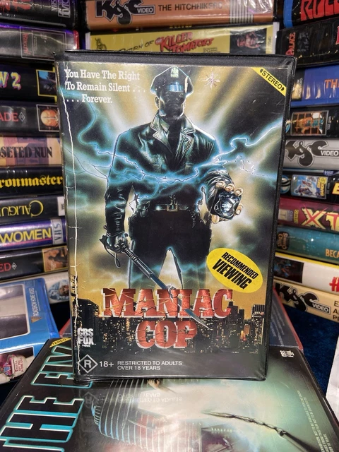 MANIAC COP VHS CBS FOX Original Release Clamshell Great Condition $135. ...