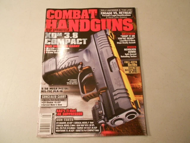 COMBAT HANDGUNS MAGAZINE May 2011 -STI Shadow Caracal Keltec PLR-16 ...
