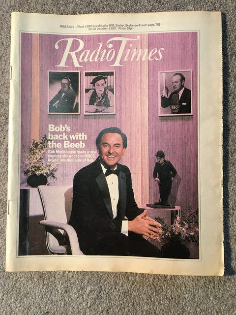RADIO TIMES 22-28 Oct 1983 Midlands West. Bob Monkhouse, Jasper Carrott ...