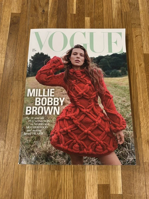 BRITISH VOGUE UK Magazine December 2025 - Millie Bobby Brown £10.79 ...