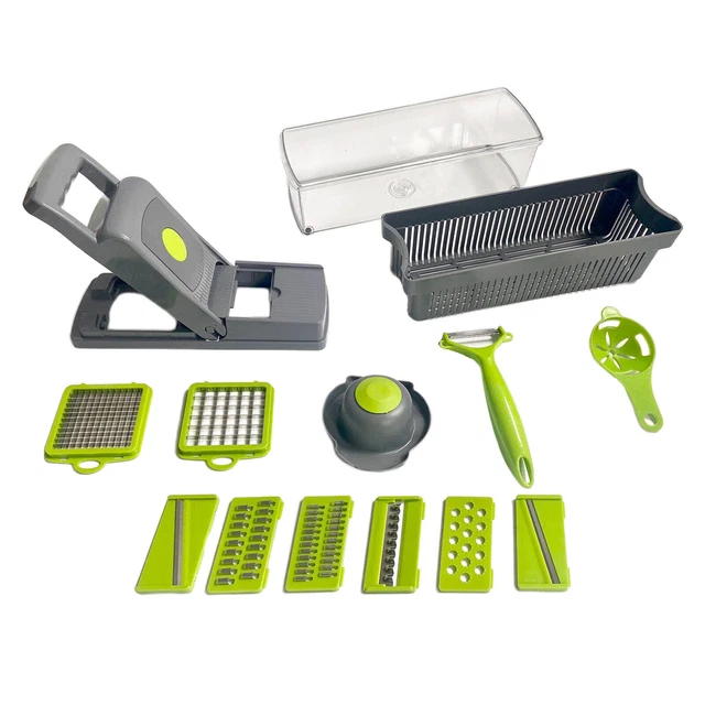 MANDOLINE SLICER VEGETABLE Cutter Grater Chopper Slicer , Hand ...