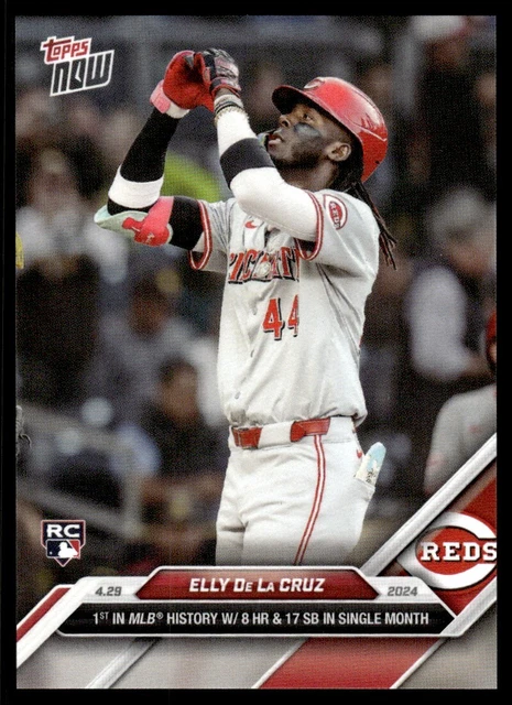 CARTA ROOKIE ELLY De La Cruz 2024 Topps Now RC #135 Cincinnati Rossi EUR 7,84 - PicClick IT