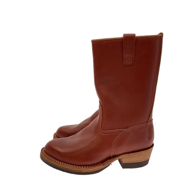 WESCO CUSTOM PECOS Boots Leather Brown US 8.5 Heel 5cm Height 33.5cm ...