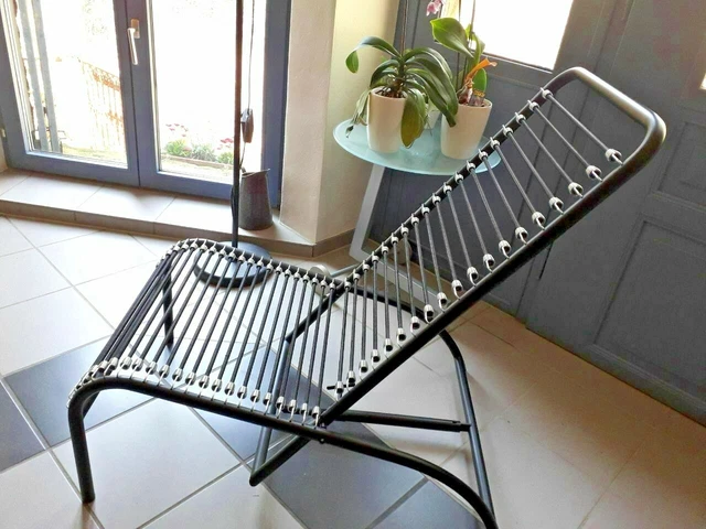 CHAISE LONGUE &SANDOW& de René Herbst métal noir EUR 499,00 - PicClick FR