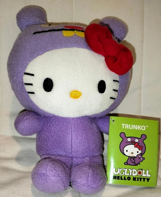 Vintage Ugly Doll Sanrio Hello Kitty Trunko Purple Plush 9 2013