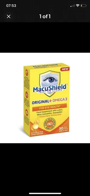 MACUSHIELD ORIGINAL+ OMEGA 3-30 day pack £15.80 - PicClick UK