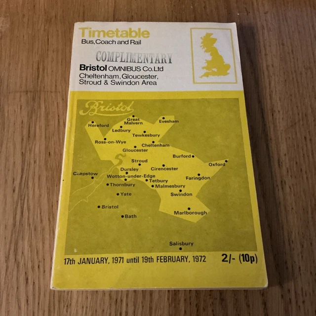 BRISTOL OMNIBUS: N Glos, Cotswolds & Malvern Areas Bus Timetable Jan ...
