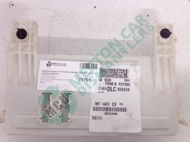 FORD FOCUS ZETEC cmax BCU BCM MK2 BODY CONTROL MODULE 7m5t14a073cf £47. ...
