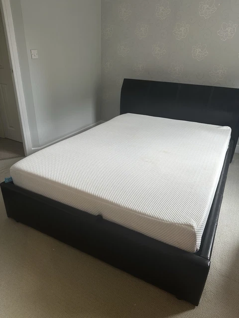 DOUBLE BED WITH Simba memory form mattress and under bed storage £21.52 ...