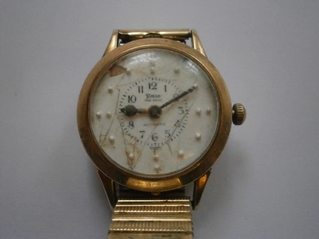 VINTAGE GENTS WRISTWATCH TIMOR TIME GUIDE automatic watch spares or ...