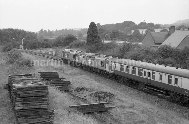 WELSHPOOL CLASS 37'S 37682 & 37679 16.7.88 John Vaughan Negative RN279 ...