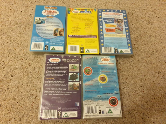 THOMAS THE TANK ENGINE AND FRIENDS 5 x VHS VIDEO SEASONAL SCRAPES ...
