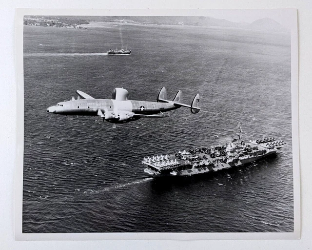 1950S US NAVY Lockheed EC-121 Warning Star Plane Aircraft Carrier ...