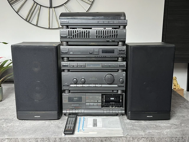 PHILIPS VINTAGE FULL 6 HiFi Separates Stack System WORKING, *See Video ...