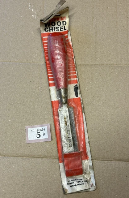 VINTAGE TOOLS ORIGINAL Footprint Chisel In Original Pack £1.20 ...