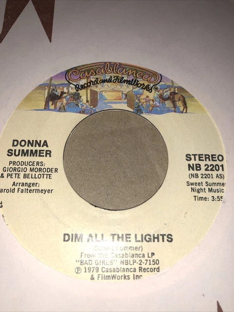 DONNA SUMMER DIM All The Lights There Will Always Be A You 45 rpm ...