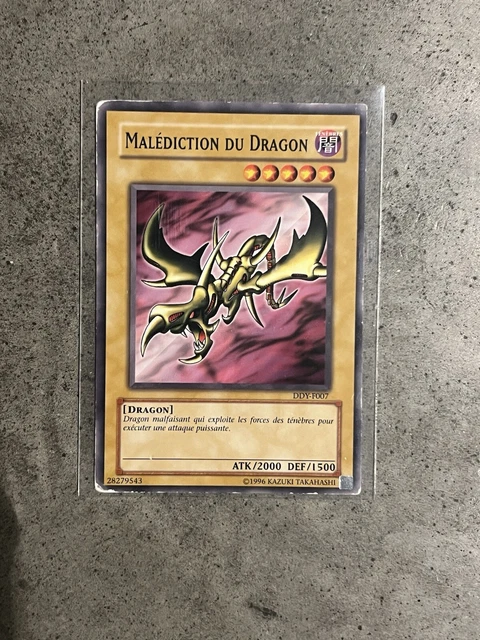 CARTE CARD YU-GI-OH Konami 1996 Edition Malediction Du Dra DDY-F007 Bon État Fr EUR 1,90 ...