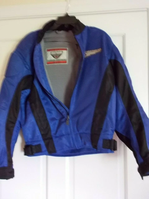 FIRSTGEAR HYPERTEX SAFE Padded Motorcycle Jacket Blue Men's Size M Dirt ...