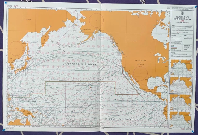 ADMIRALTY JUNE 5127 ( 6 ) ROUTEING CHART NORTH PACIFIC OCEAN Map ...