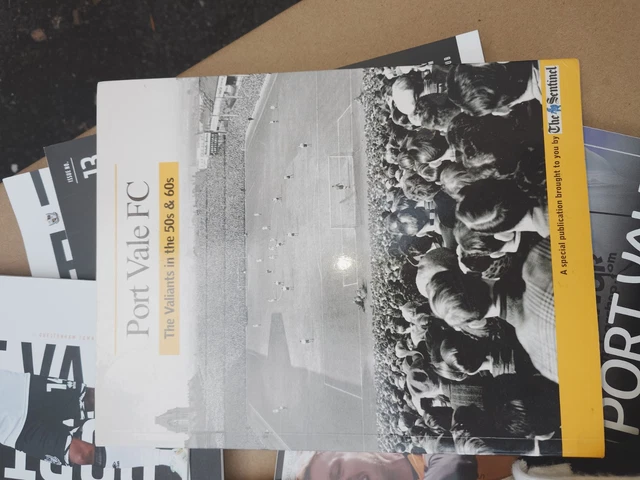 PORT VALE BOOK, Scarf & Programmes Job Lot £15.06 - PicClick UK