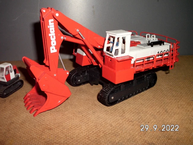 POCLAIN 1000 HYDRAULIKBAGGER Metall/Plastik/Resinumbau Modell 1:87 Ho ...