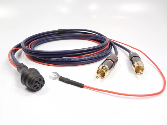 CLAIRMONT CABLE PIONEER PL-41 Audiophile Turntable 5-pin DIN RCA ...