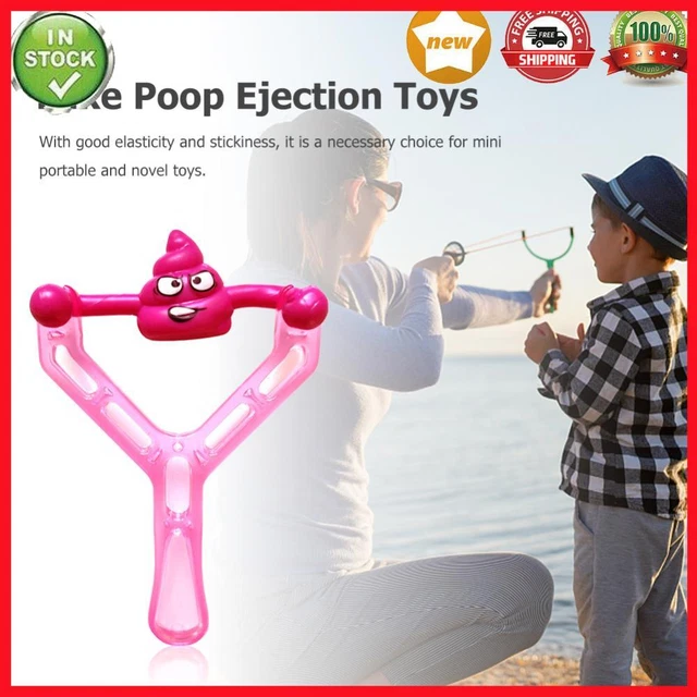 MINI FAKE POOP Slingshot Kits Portable Poop Ejection Toy for Children ...