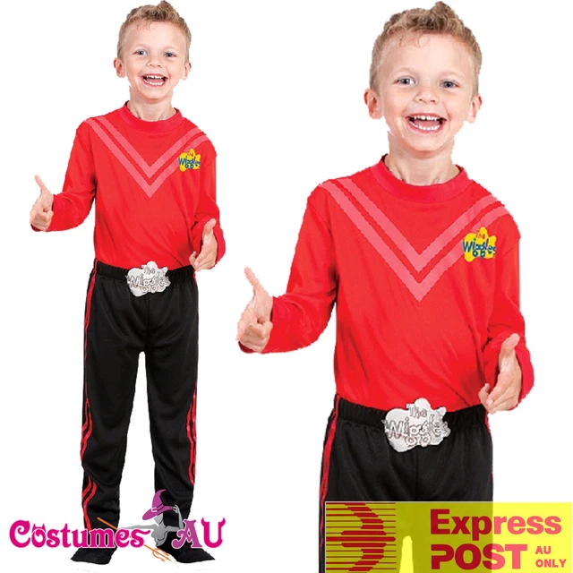 DELUXE SIMON RED The Wiggles Child Boys Kids Book Week Party Dress Up ...
