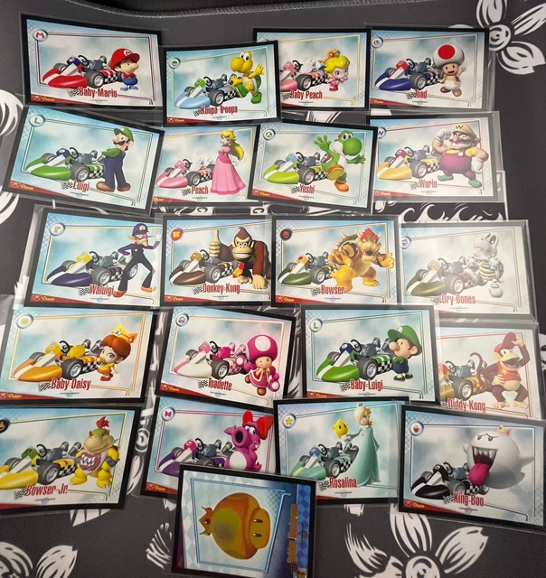 2010 MARIO KART Wii Complete Foil Trading Card Set 21/25 Cards ...