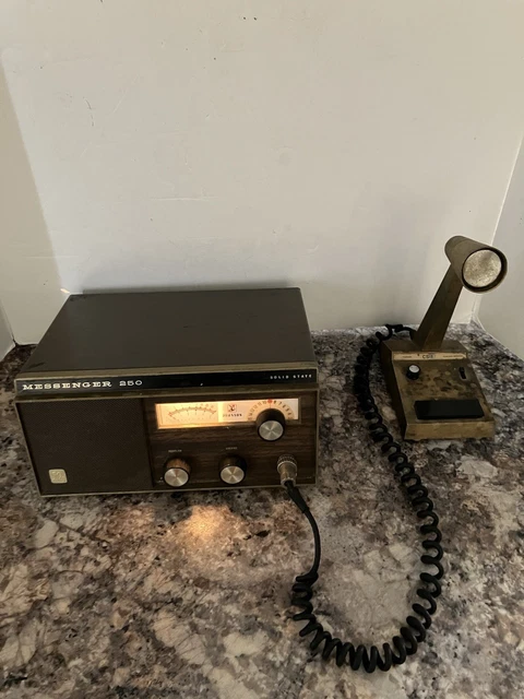 JOHNSON MESSENGER 250 CB Base Station Radio, 50th anni w/ CS 1 Mic ...