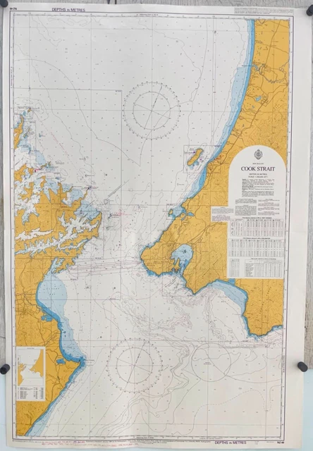 AMIRAUTÉ NZ 46 Nouvelle-Zélande Cook Strait Carte Tableau Marin ...