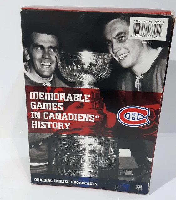 MEMORABLE GAMES IN Montreal Canadiens History NHL (DVD Box Set 10 Discs ...