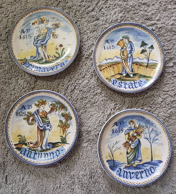 PIATTI, PRIMAVERA ESTATE Autunno Inverno In Ceramica di Castelli EUR ...