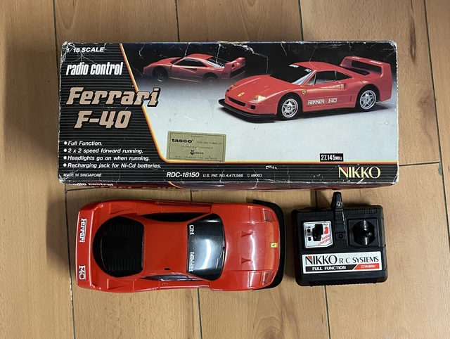 NIKKO FERRARI F40 - 1/18 - CAR RADIO CONTROL For Parts £39.95 - PicClick UK