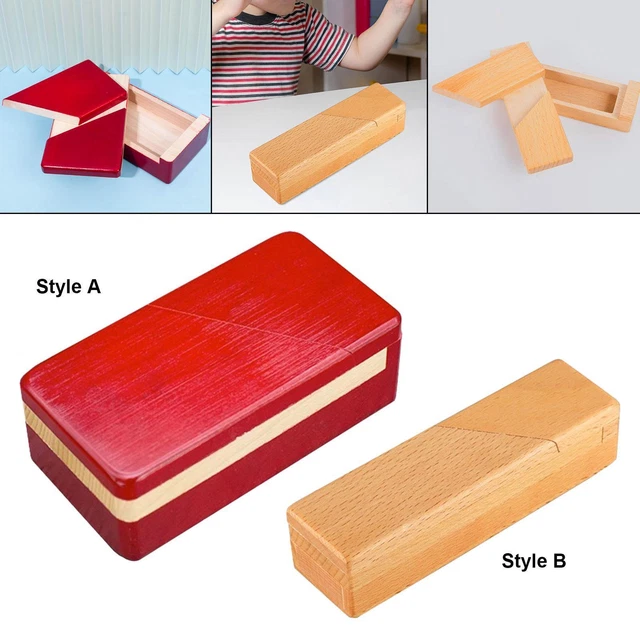 BRAIN TEASERS STORAGE Box IQ Test Logic Puzzle Unique Gift Wooden ...