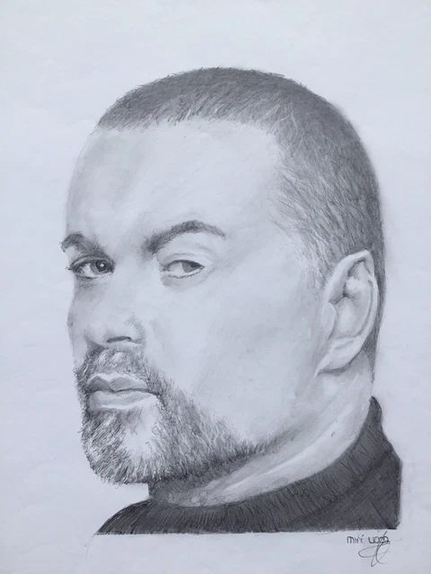 GEORGE MICHAEL - Wham! - Singer - Original Portrait Drawing £31.92 ...