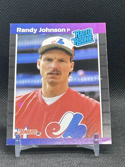 RANDY JOHNSON 1989 Donruss #42 recrue classée RC Montréal Expos HOF ️ ...